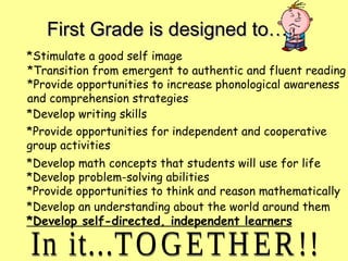1st grade curriculum night pp | PPT