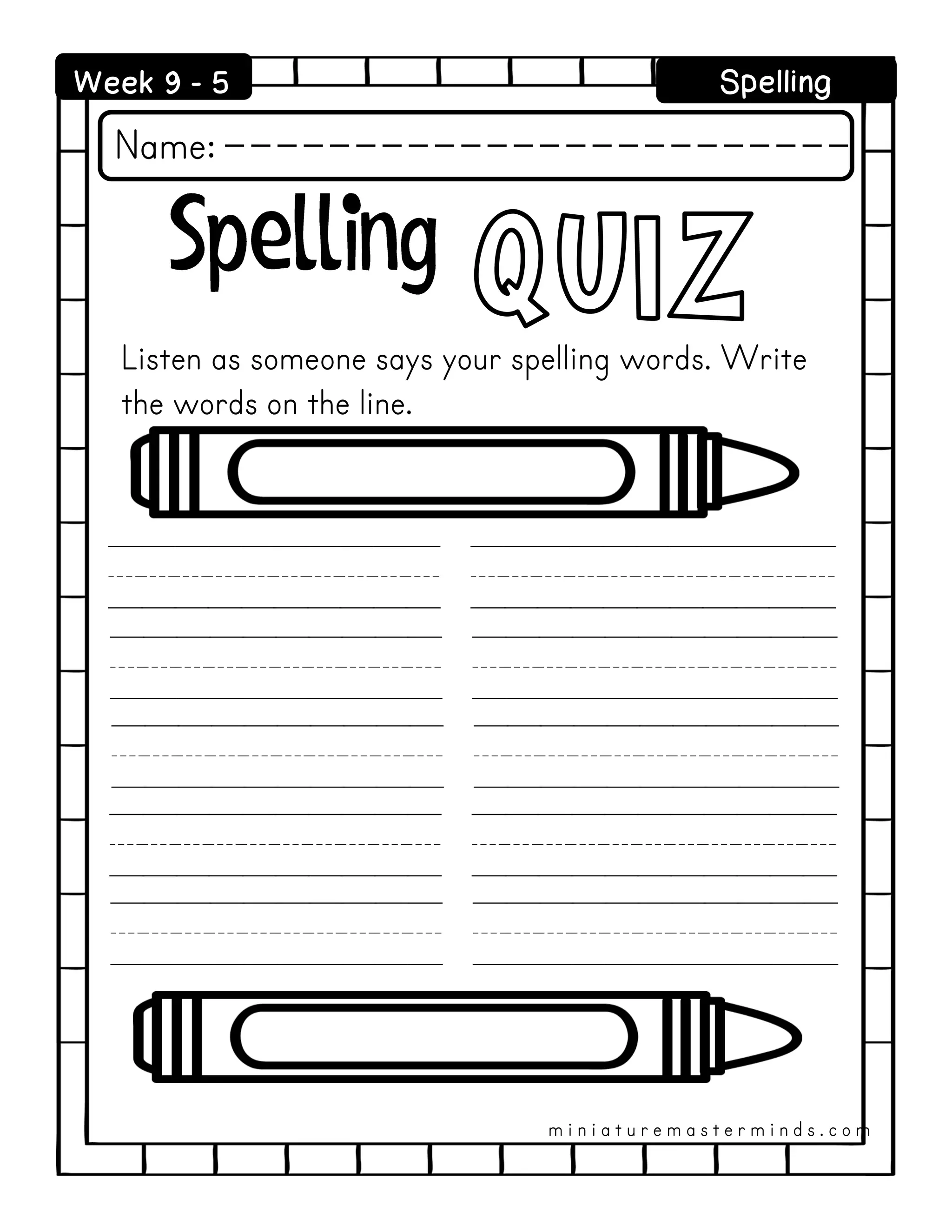 1st grade spelling | PDF