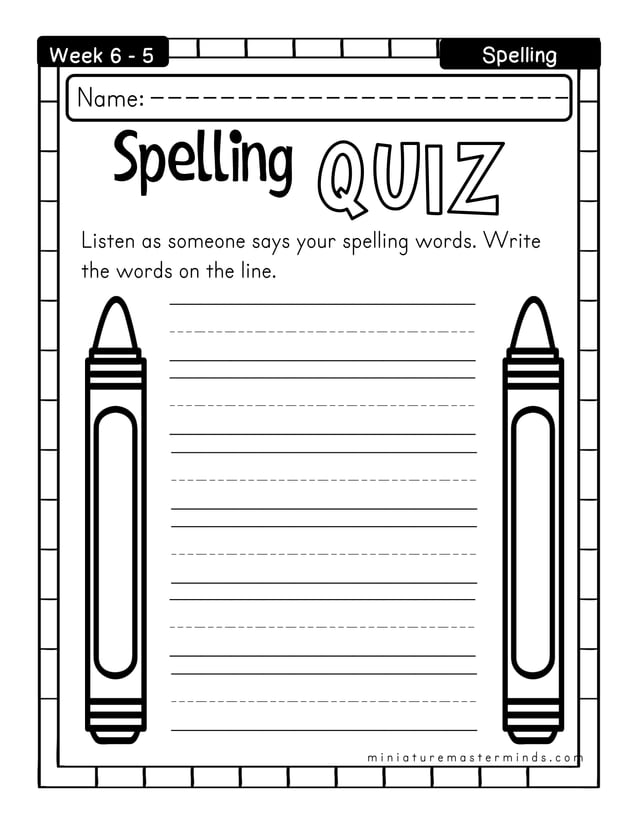 1st grade spelling | PDF