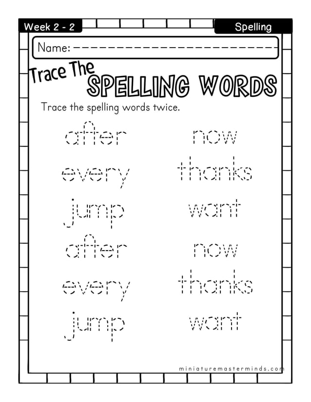 1st grade spelling | PDF