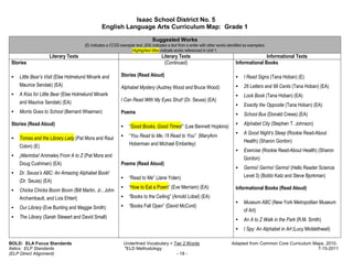 First Grade Unit One 2011 2012 | PPT