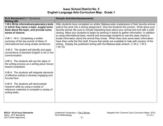 1st grade unit 2 2011 2012 | PPT