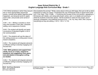 First Grade Unit Four 2011 2012 | PPT