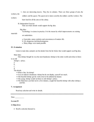 1st grading 4th grading english | PDF