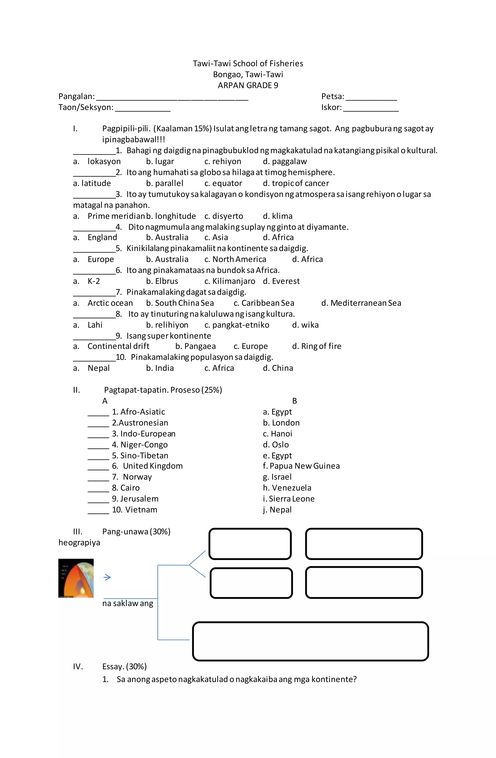1st grading arpan | DOCX