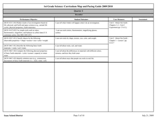 First Grade Science | PDF
