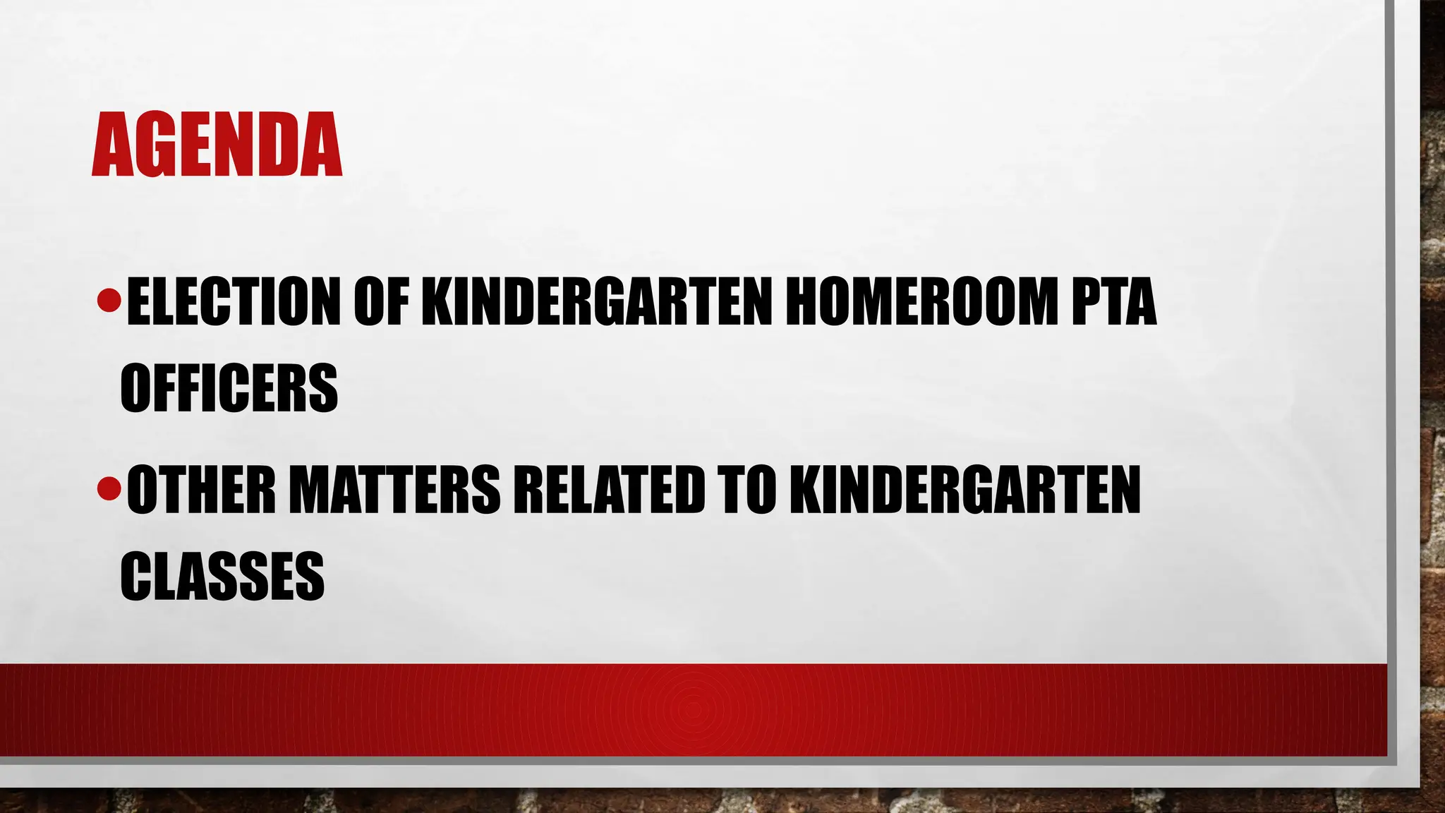 FIRST SLIDES FOR homeroom pta meeting.pptx