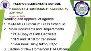1st HRPTA Meeting Grades 3&4 SY 2024-2025.pptx