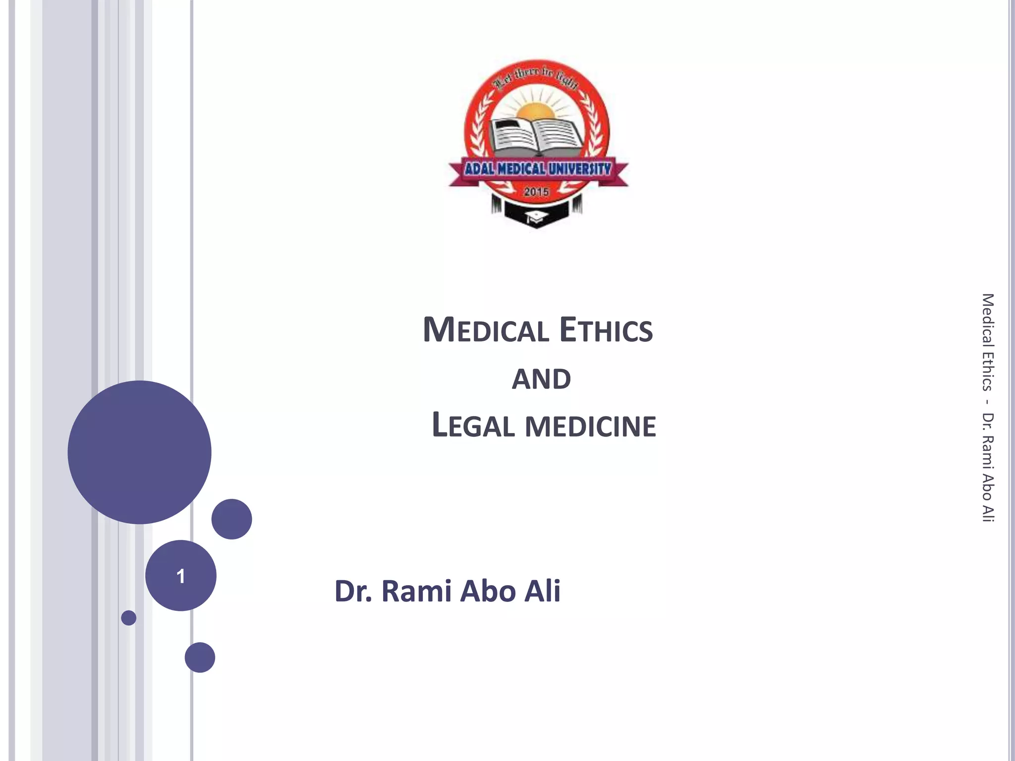 introduction to medical ethics and bioethics | PPTX