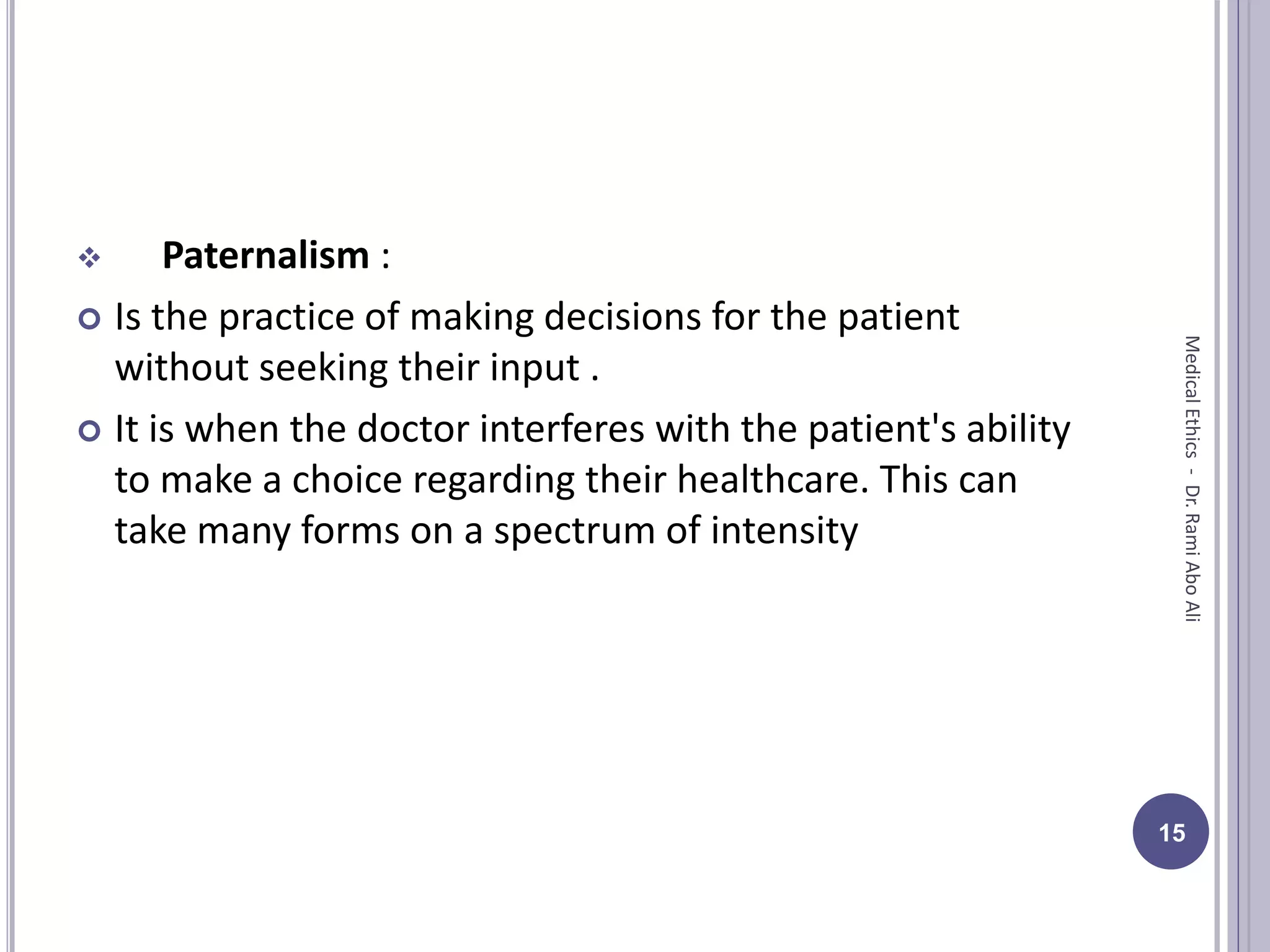 introduction to medical ethics and bioethics | PPTX