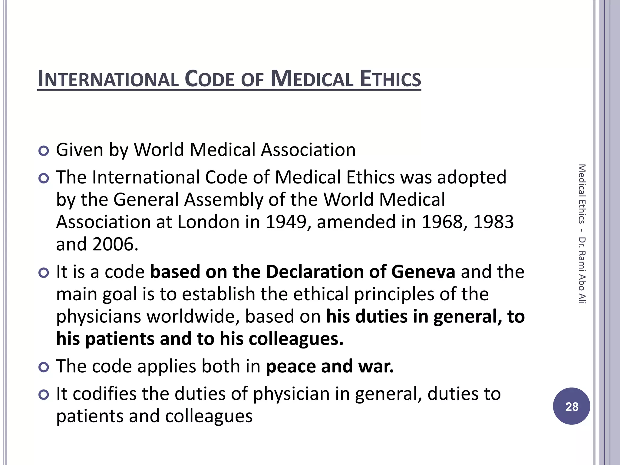 introduction to medical ethics and bioethics | PPTX