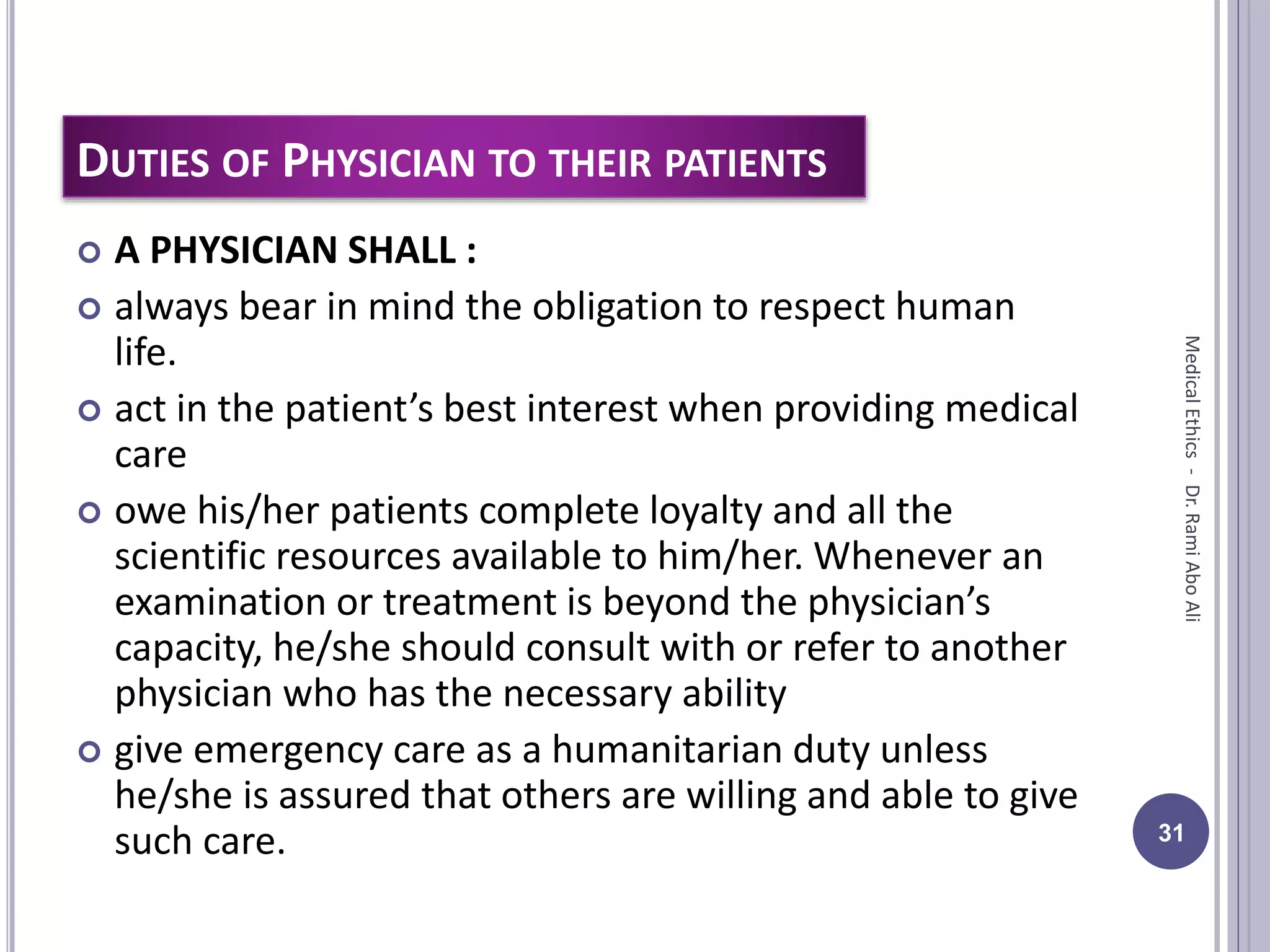 introduction to medical ethics and bioethics | PPTX