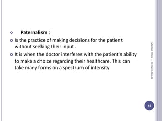 introduction to medical ethics and bioethics | PPTX