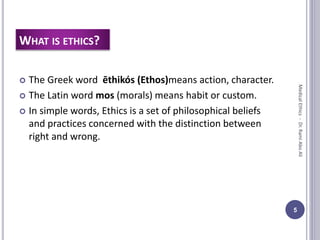 introduction to medical ethics and bioethics | PPTX
