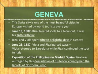 1st journey of rizal | PPT