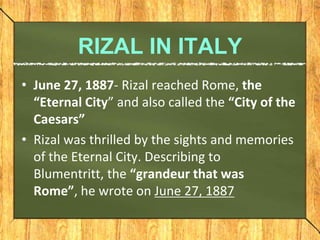 1st journey of rizal | PPTX