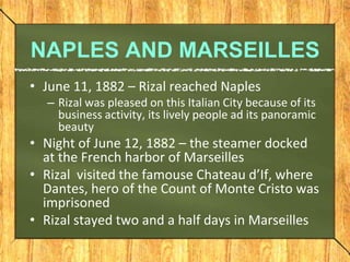 1st journey of rizal | PPTX