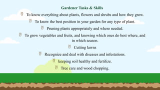 Landscaping Roles and responsibilities for highschool students | PPTX