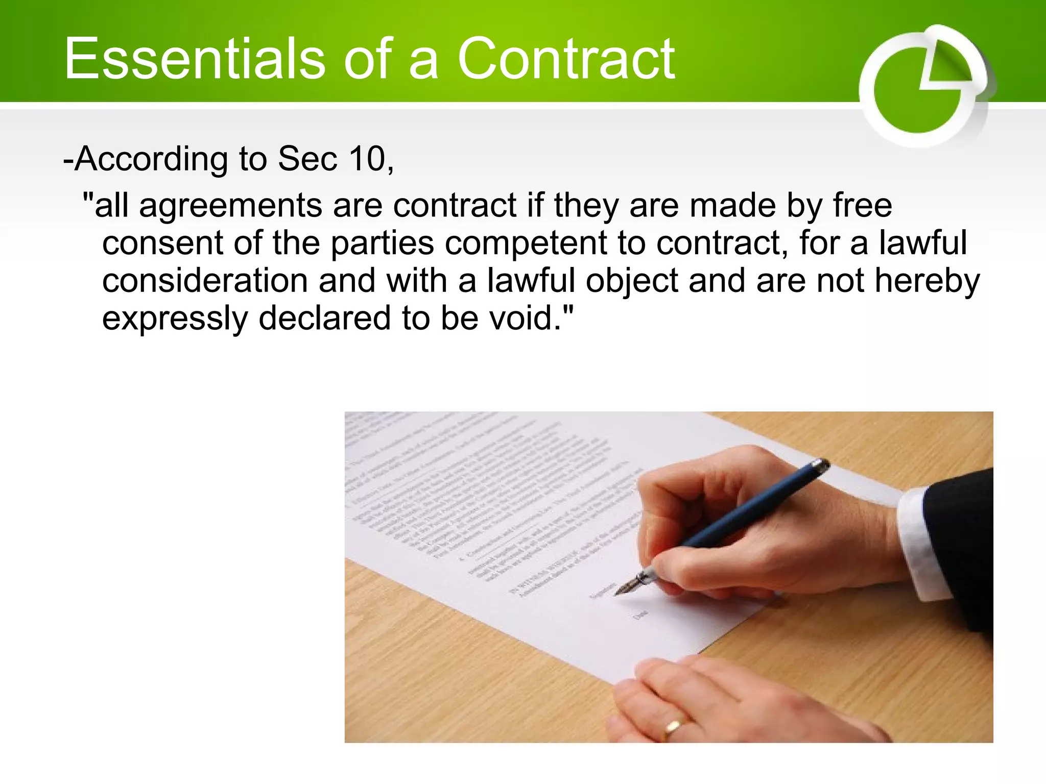 ESSENTIAL ELEMENTS OF A CONTRACT | PPT
