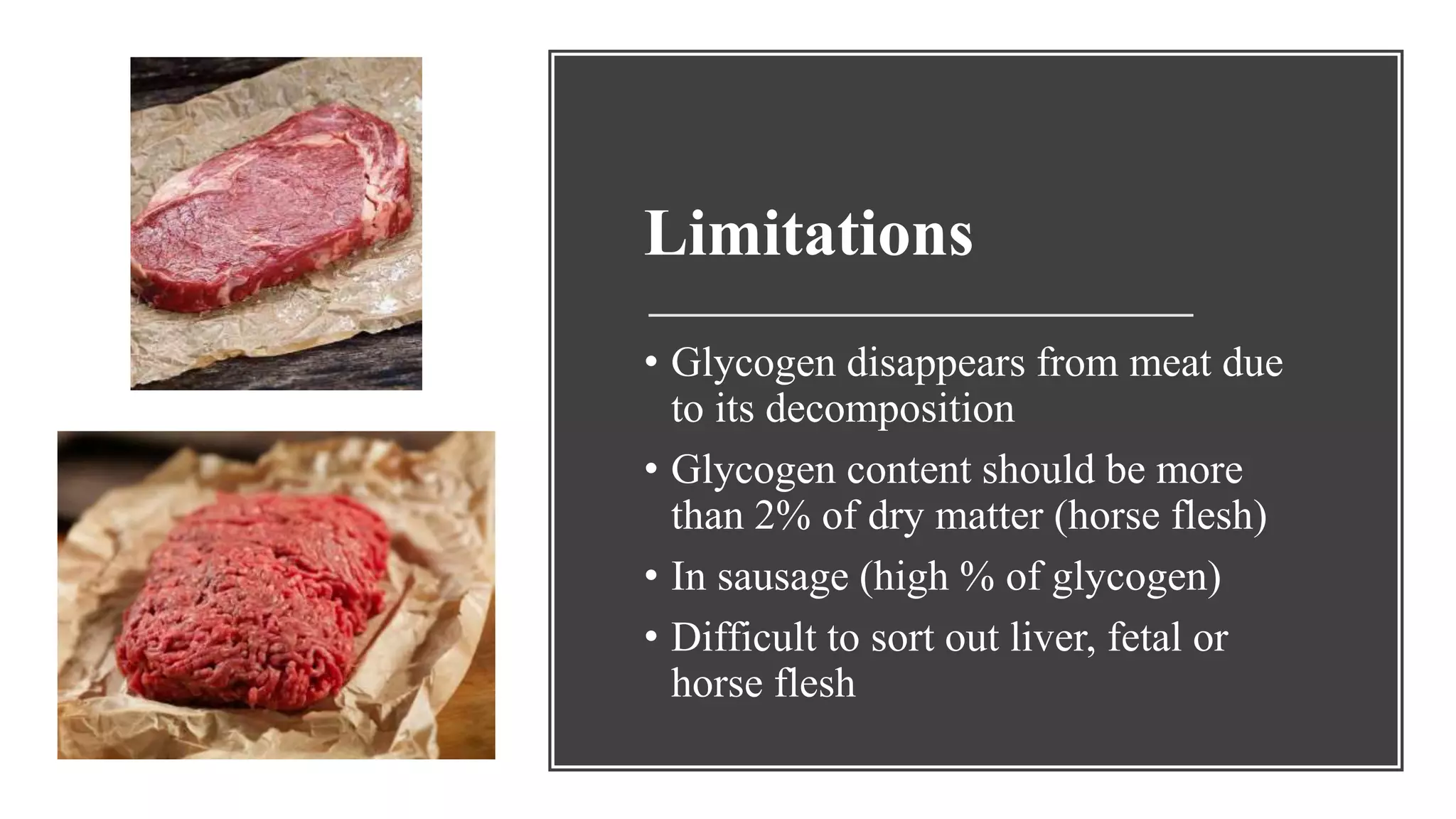 1st lec chemical tests for meat differentiation | PPTX