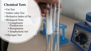 1st lec chemical tests for meat differentiation | PPTX