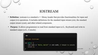 Introduction to c++ with first program.pptx