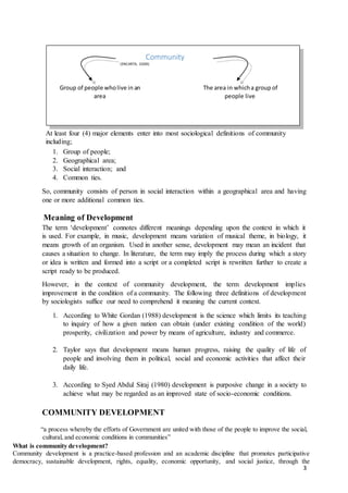 1st lec community development | DOCX