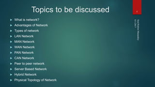 Fundamentals of Computer Network 1st of 16th Lecture | PPTX