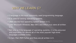 Introdcution to C Language | PPT