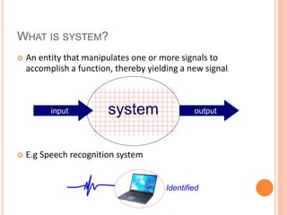 Lecture No:1 Signals & Systems | PPTX