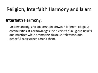 1st lecture on Religion, interfaith harmony and Islam.pptx