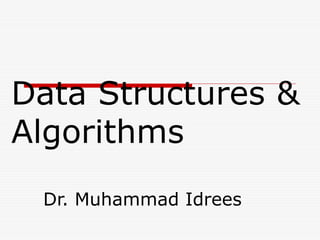 1st lecture of DSA computer science 2024.ppt | Programming Languages | Computing