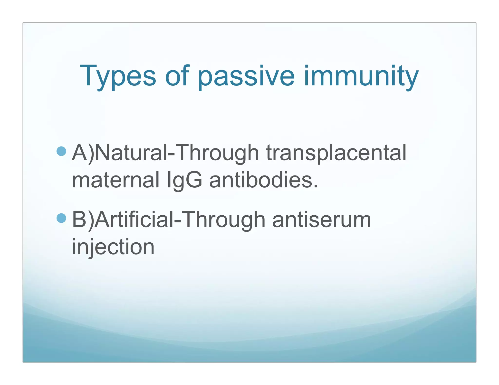 Types of Immunity and cells | PDF