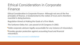 financial managemen principles theory and practice | PPTX