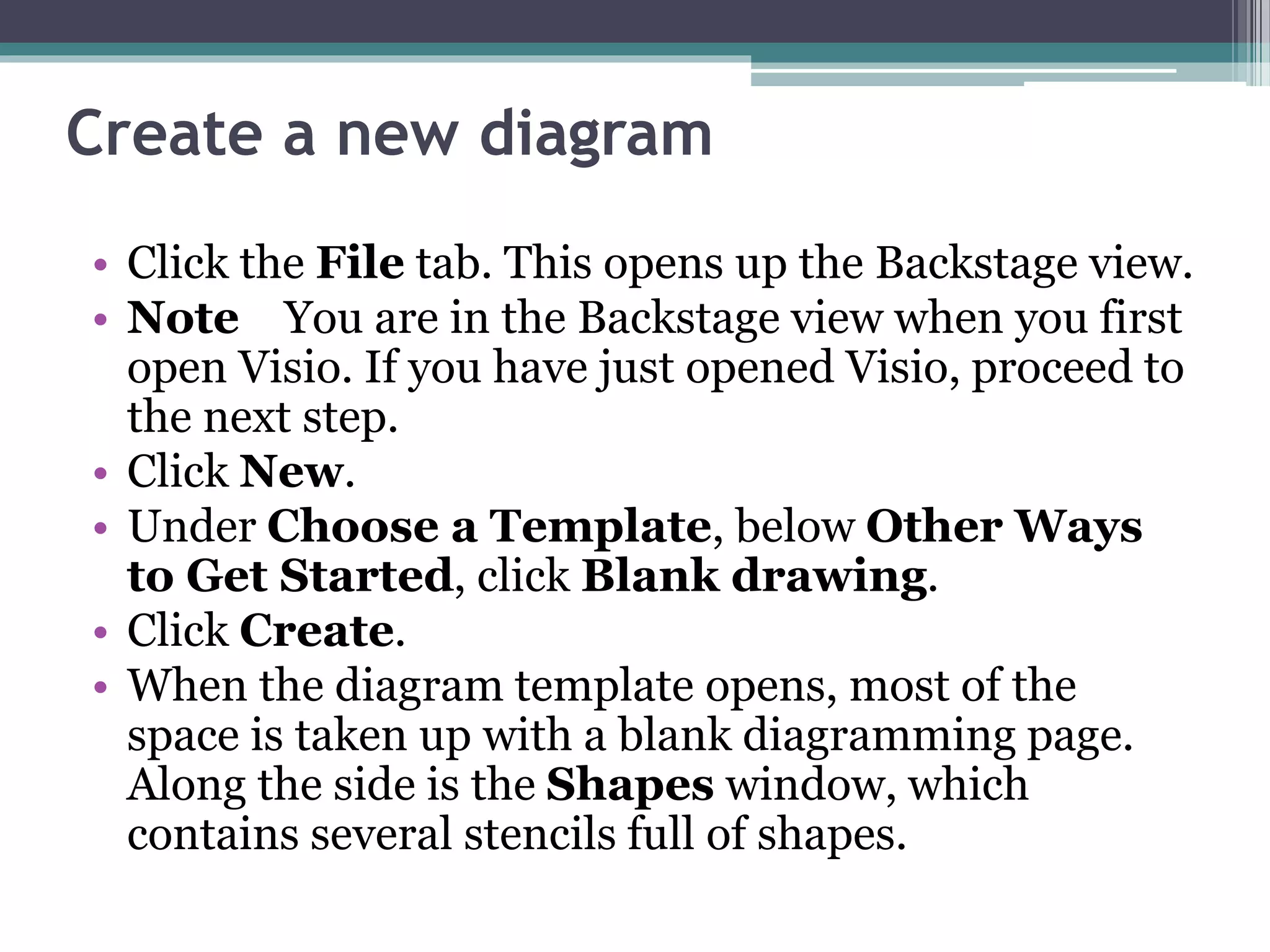 1st lecture basics of visio | PPTX