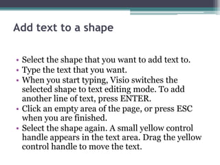 1st lecture basics of visio | PPTX