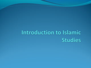 1st lecture islam | PPT