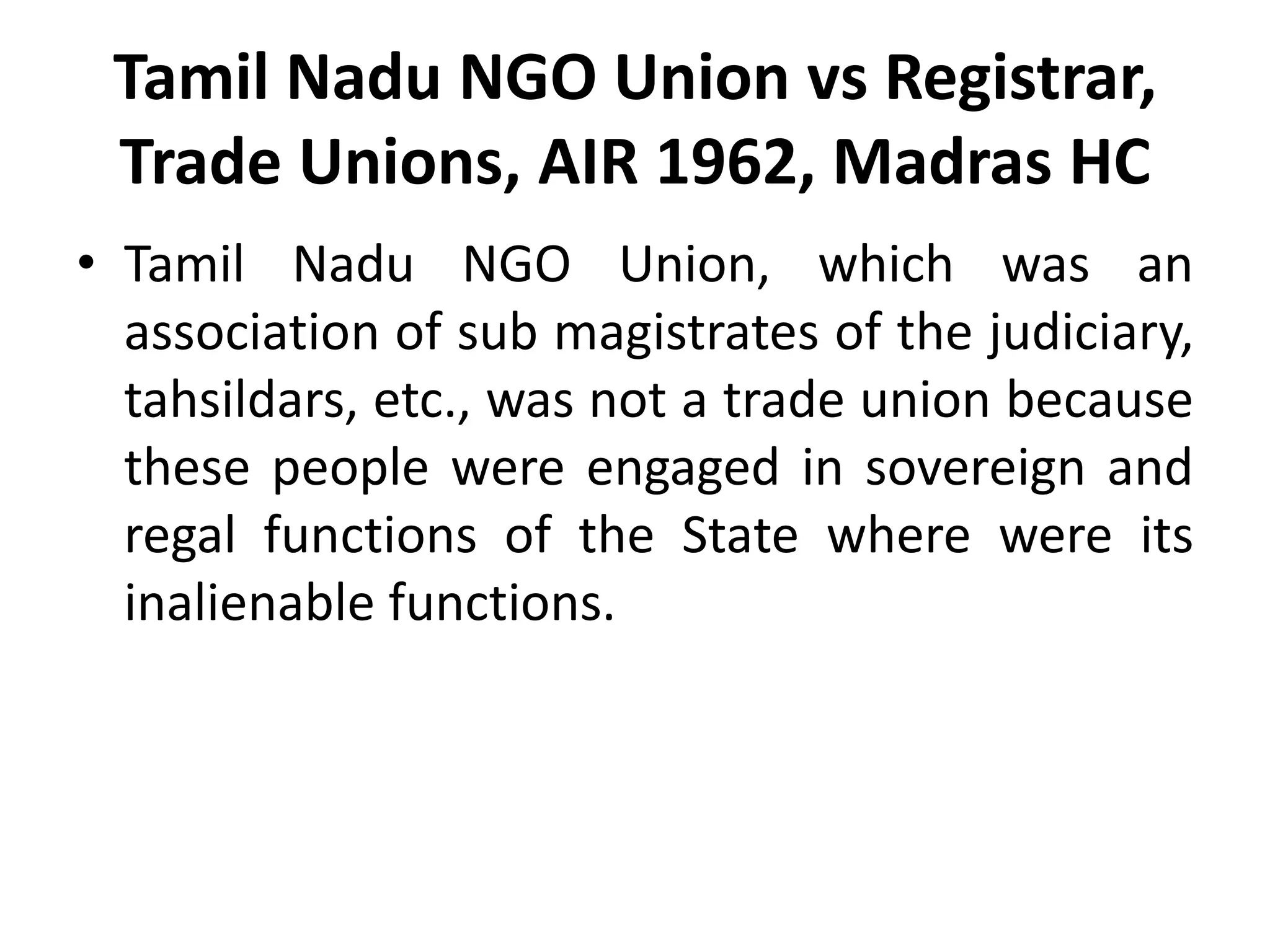 Complete Notes on The Trade Union Act, 1926 | PPTX