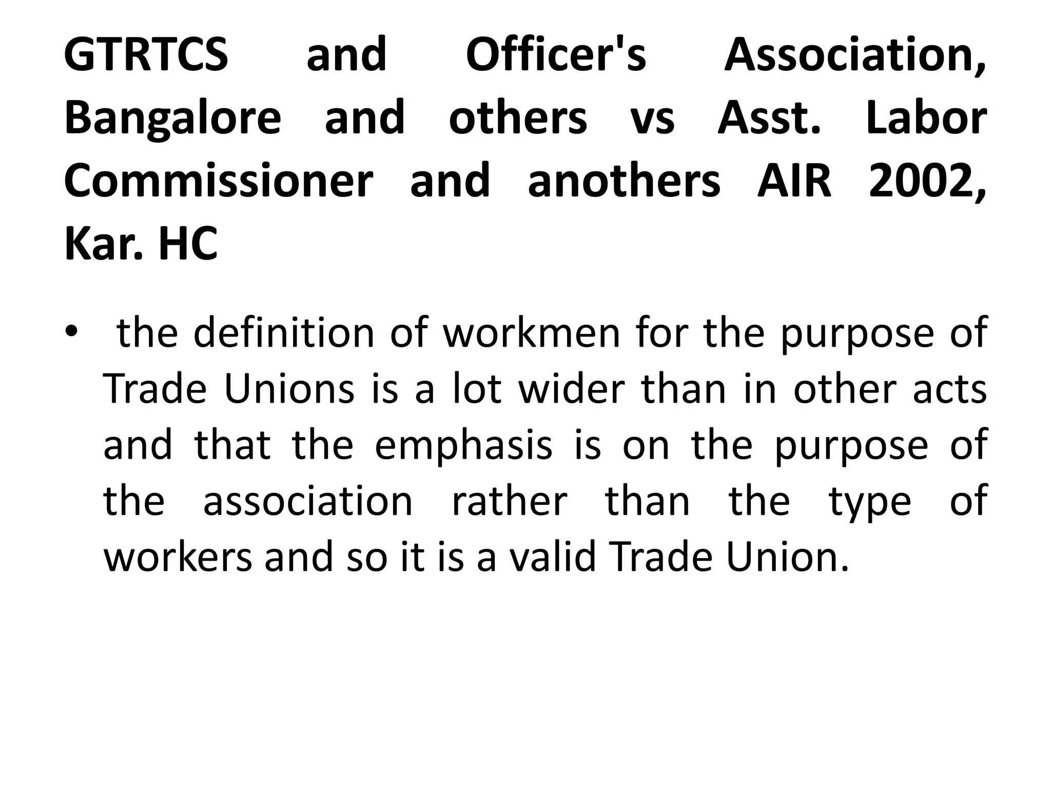 Complete Notes on The Trade Union Act, 1926 | PPTX