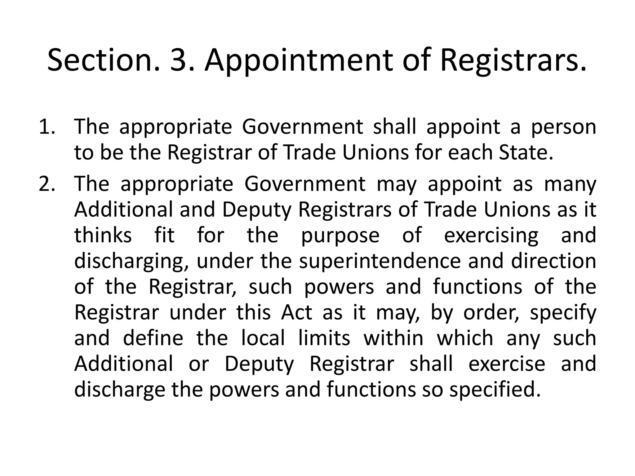 Complete Notes on The Trade Union Act, 1926 | PPTX