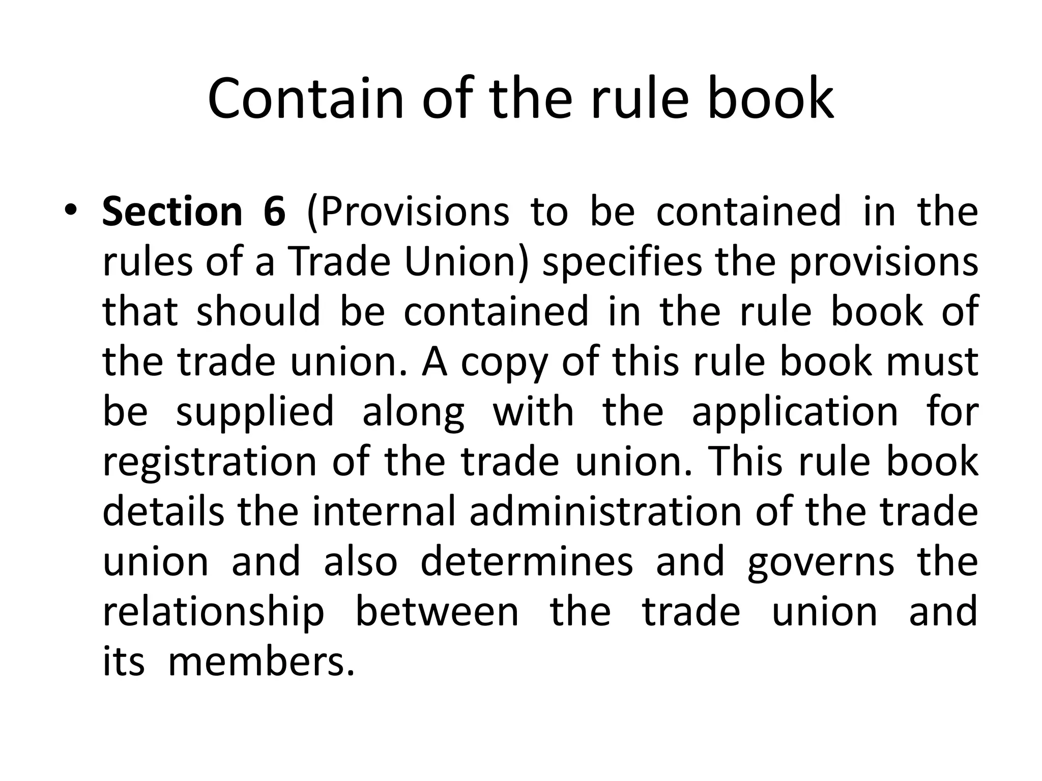Complete Notes on The Trade Union Act, 1926 | PPTX