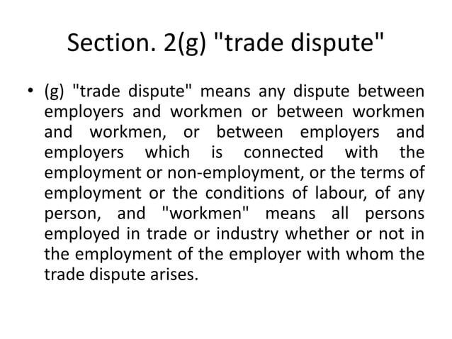 Complete Notes on The Trade Union Act, 1926 | PPTX | Law