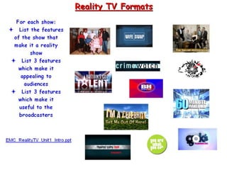 Lesson 1: Reality TV | PPT