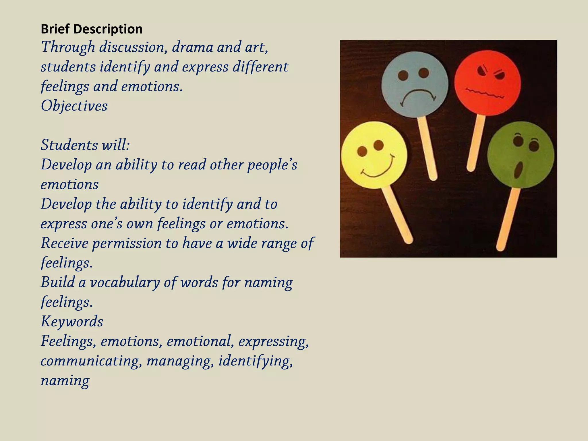 1st lesson Getting Emotional: Learning About Feelings | PPT