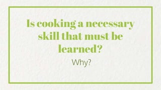 Cookery | PPT