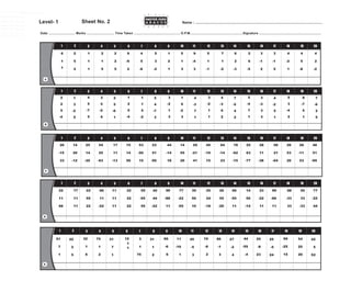 1st level practice sheet | PPT