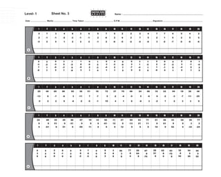 1st level practice sheet | PPT