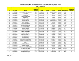 1st list SRCC B.Com (H) | PDF | Computing | Technology & Computing