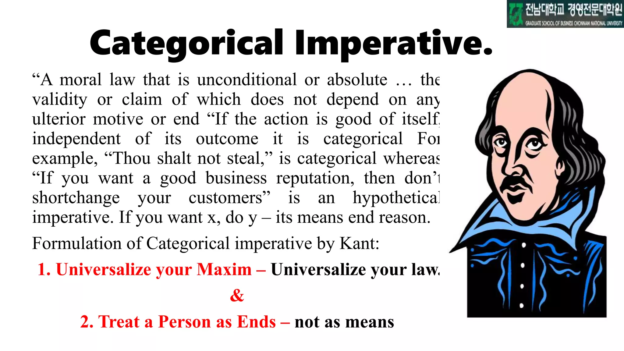 What Matters is The Motive by Immanuel Kant | PPTX