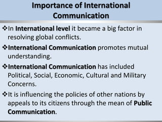 International Communication | PPTX